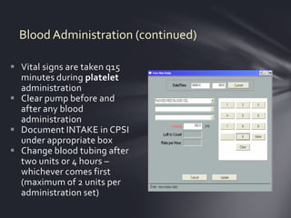 Blood administration | PPTX