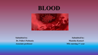 Blood Anatomy and Physiology | PPT