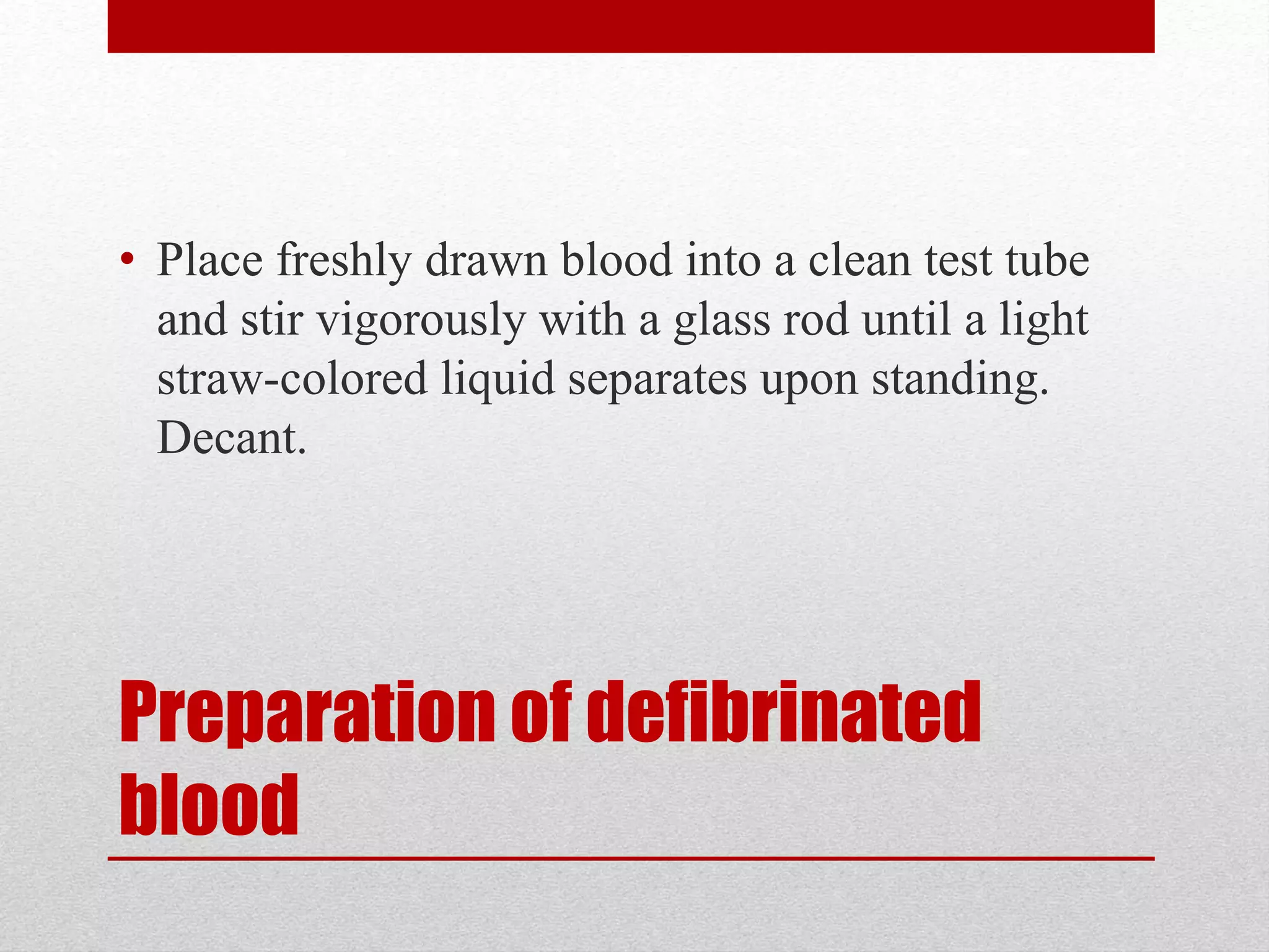 Blood and blood analysis | PPTX