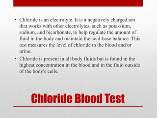 Blood and blood analysis | PPTX