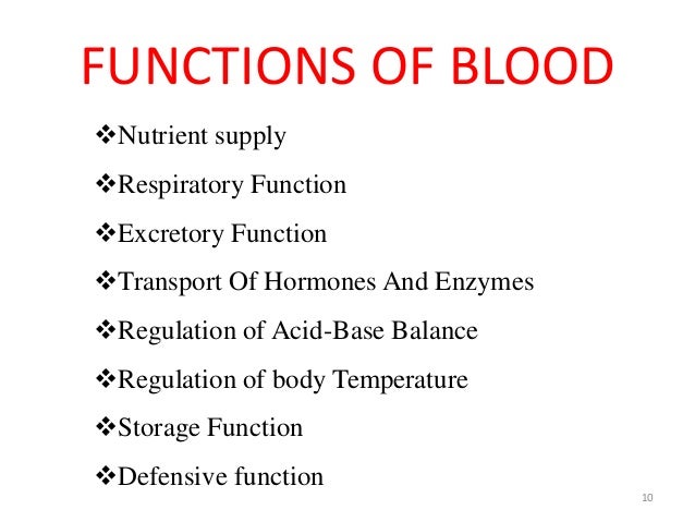 Blood and blood cells