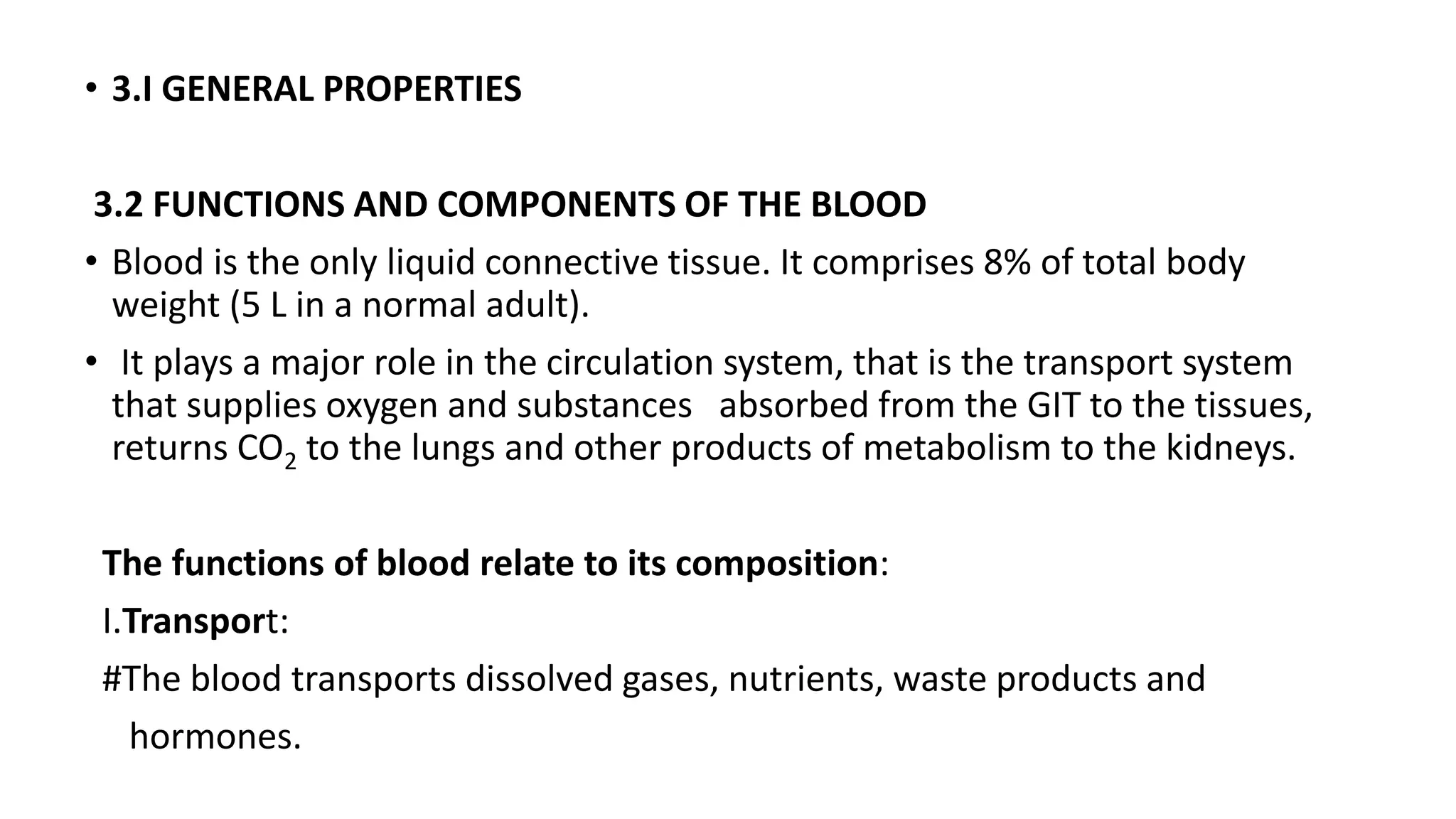 BLOOD AND BLOOD COMPONENT- introduction to blood physiology | PPT