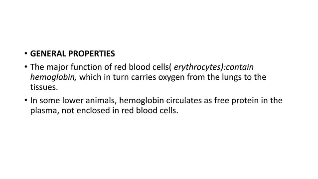 BLOOD AND BLOOD COMPONENT- introduction to blood physiology | PPT