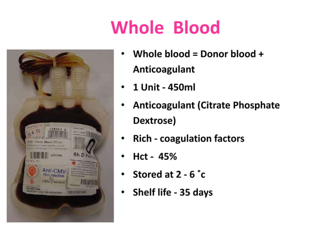 blood and blood products components of blood | PPTX