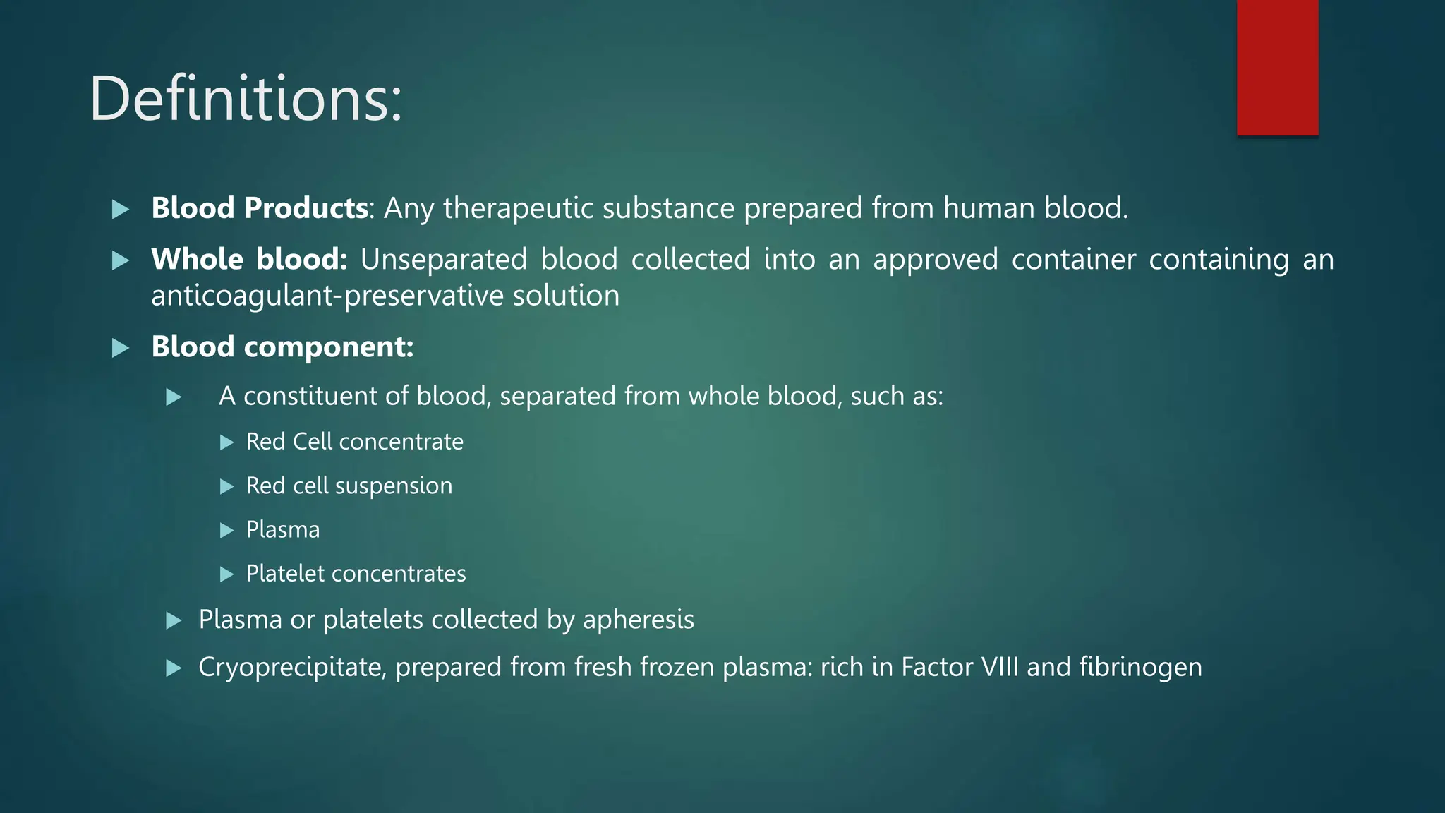 Blood and different types of Blood Products.pptx