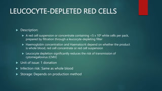 Blood and different types of Blood Products.pptx