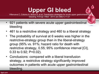 Blood and blood products in icu | PPT