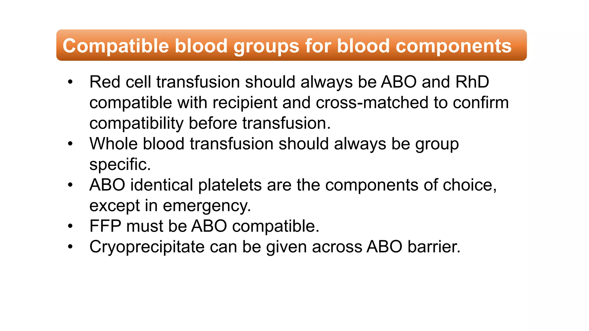 Blood and blood products presentation ppt | PPTX