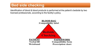 Blood and blood products presentation ppt | PPTX