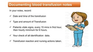 Blood and blood products presentation ppt | PPTX