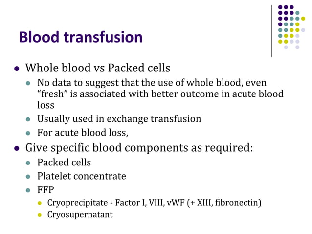 Blood & Blood Products Transfusion | PPT