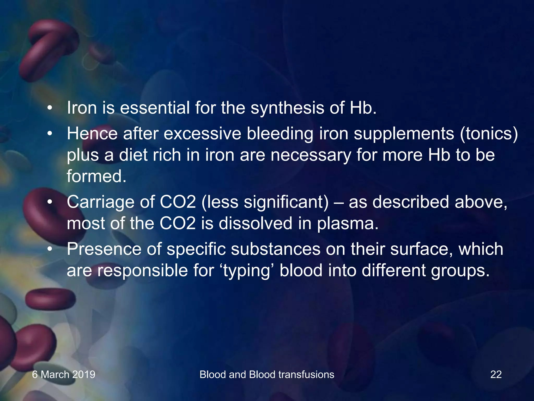 Blood and blood transfusion | PPTX