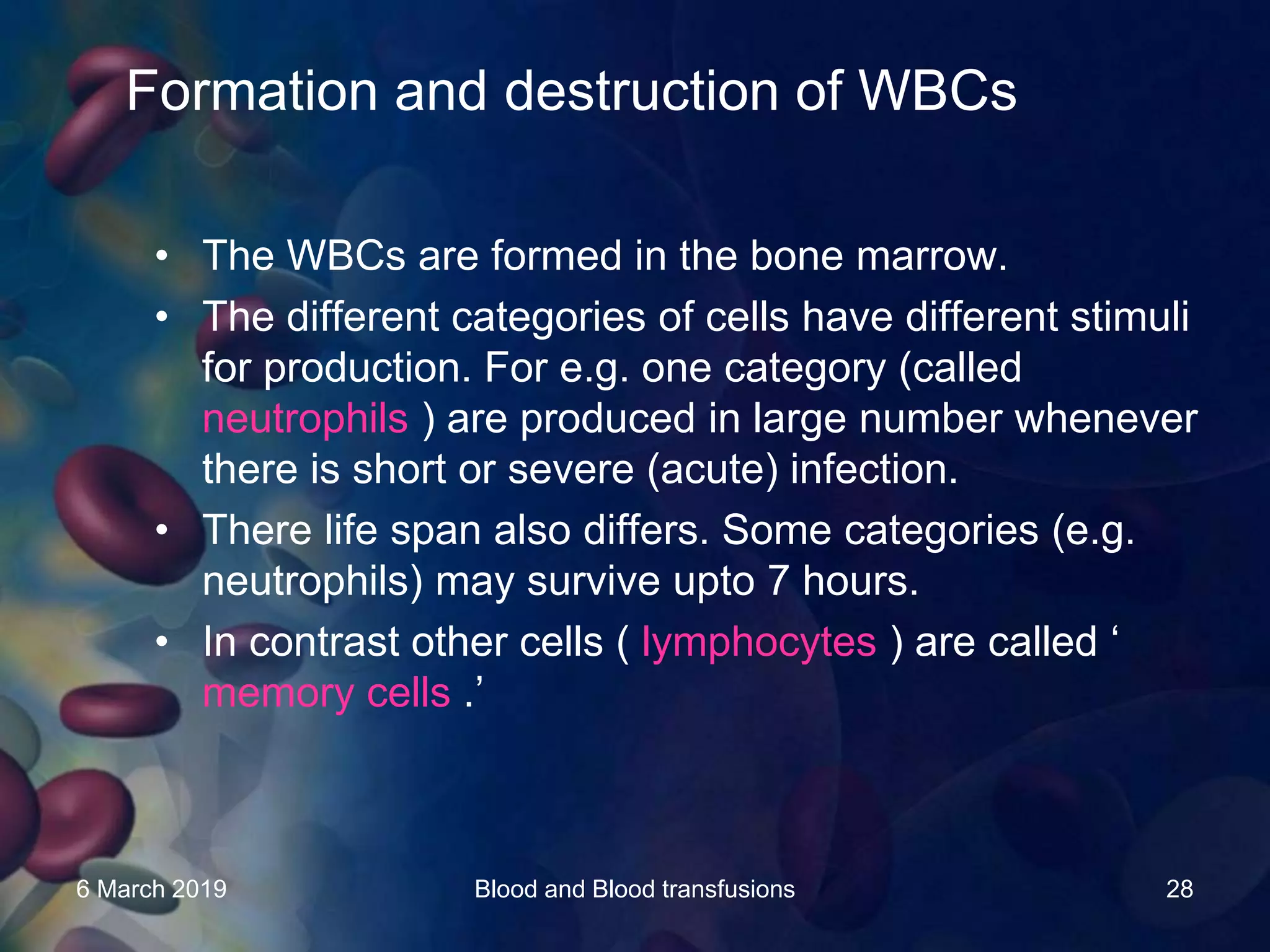 Blood and blood transfusion | PPTX