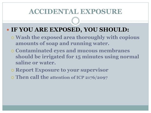 Blood and Body Fluid Spill Management | PPTX | First Aid | Injuries