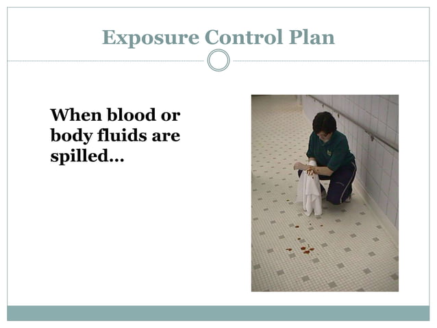 Blood and Body Fluid Spill Management | PPTX | First Aid | Injuries