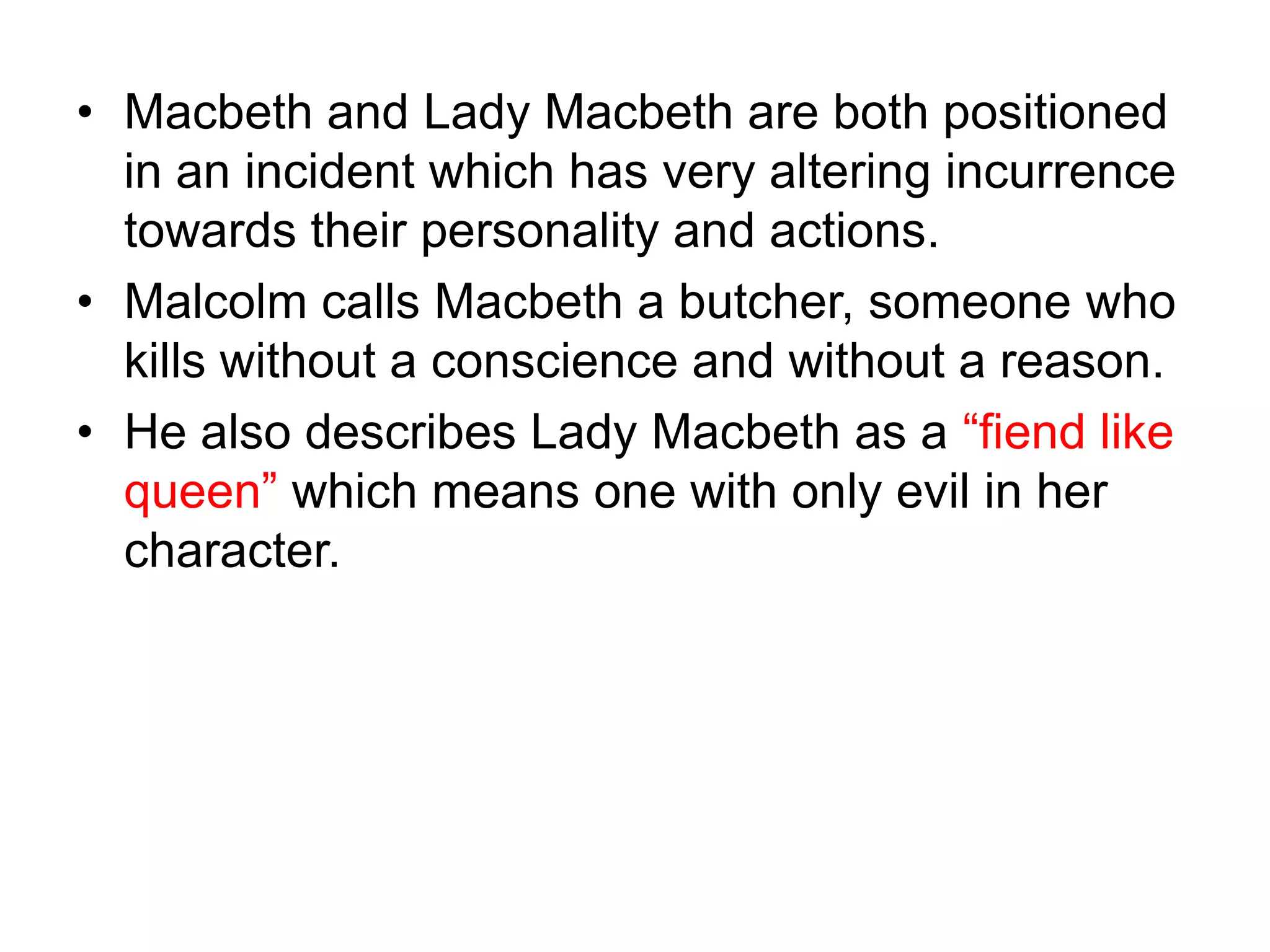Blood and butchery in macbeth | PPTX