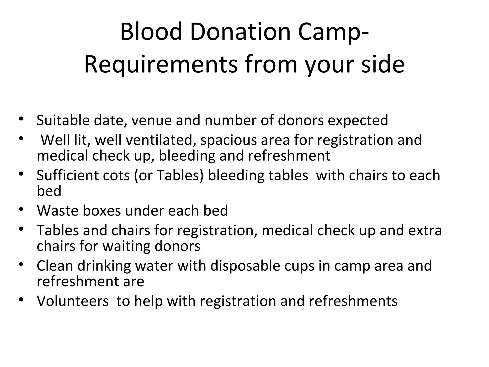 Blood and donation facts | PPT