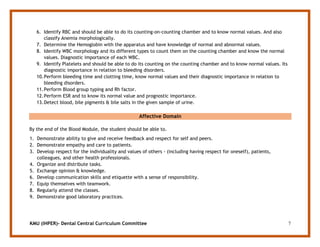 Blood and Immunology Module for First Year BDS | PDF