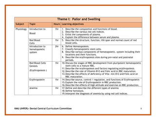 Blood and Immunology Module for First Year BDS | PDF