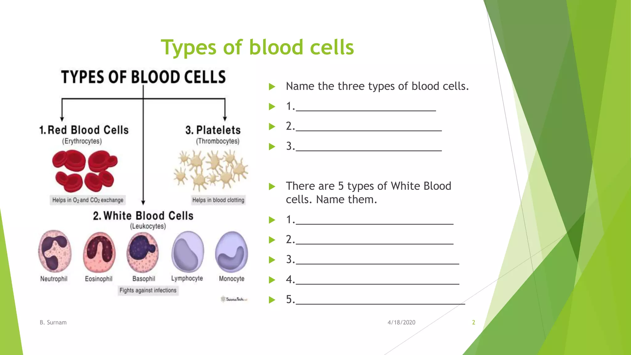 Blood and its 4 components | PPSX