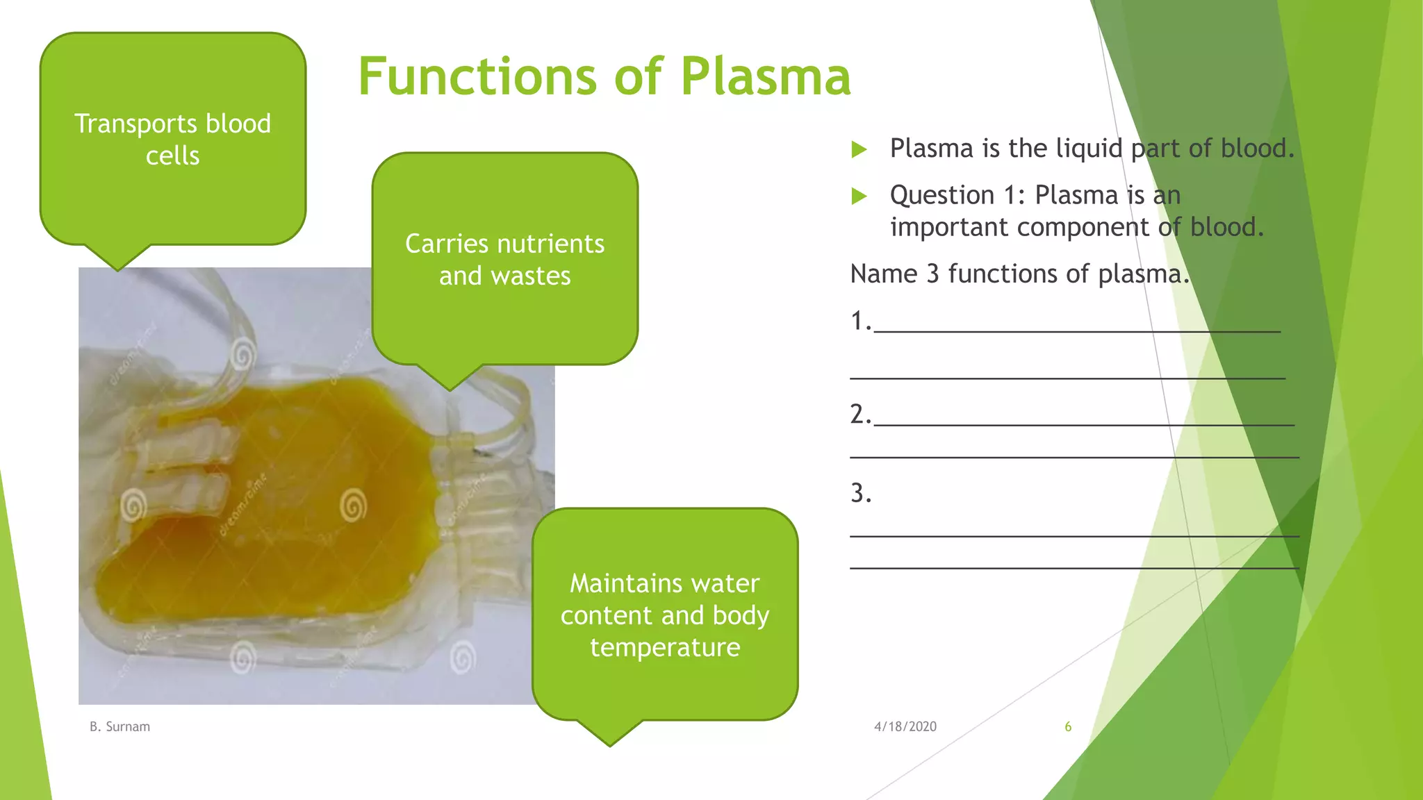 Blood and its 4 components | PPSX