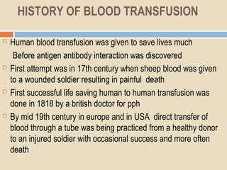 Blood and its components | PPT