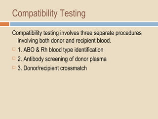 Blood and its components | PPT