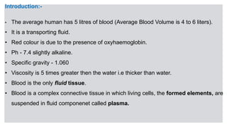Blood and Its Components | PPTX