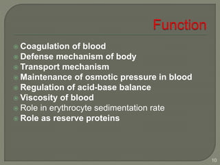 physiology of Blood and its current concepts in coagulation | PPTX
