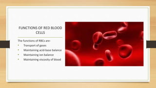 Blood and its importance | PPTX