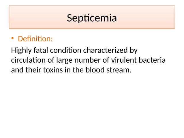 Blood and lymph (Septicemia).pptx Practical 1.pptx
