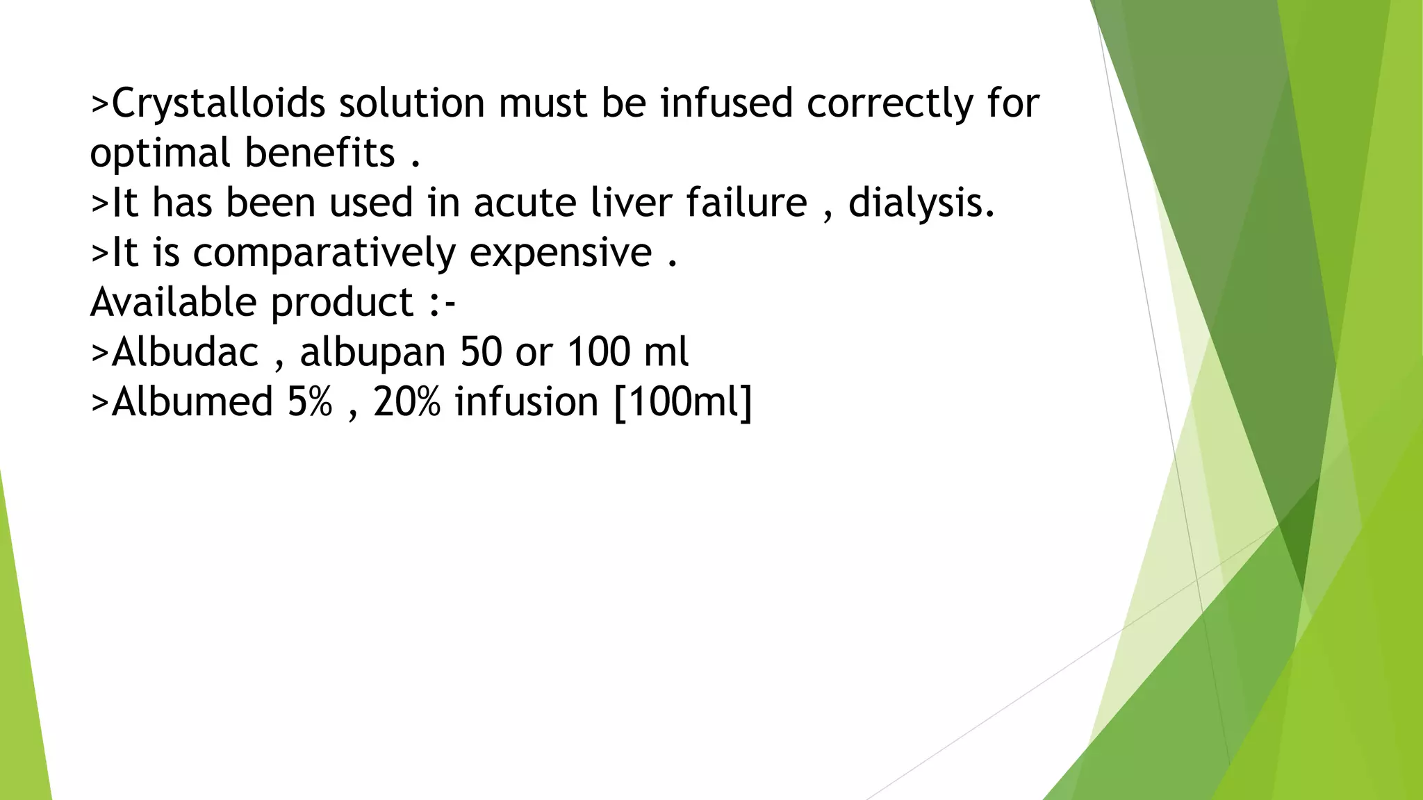 Blood and plasma expander | PPTX