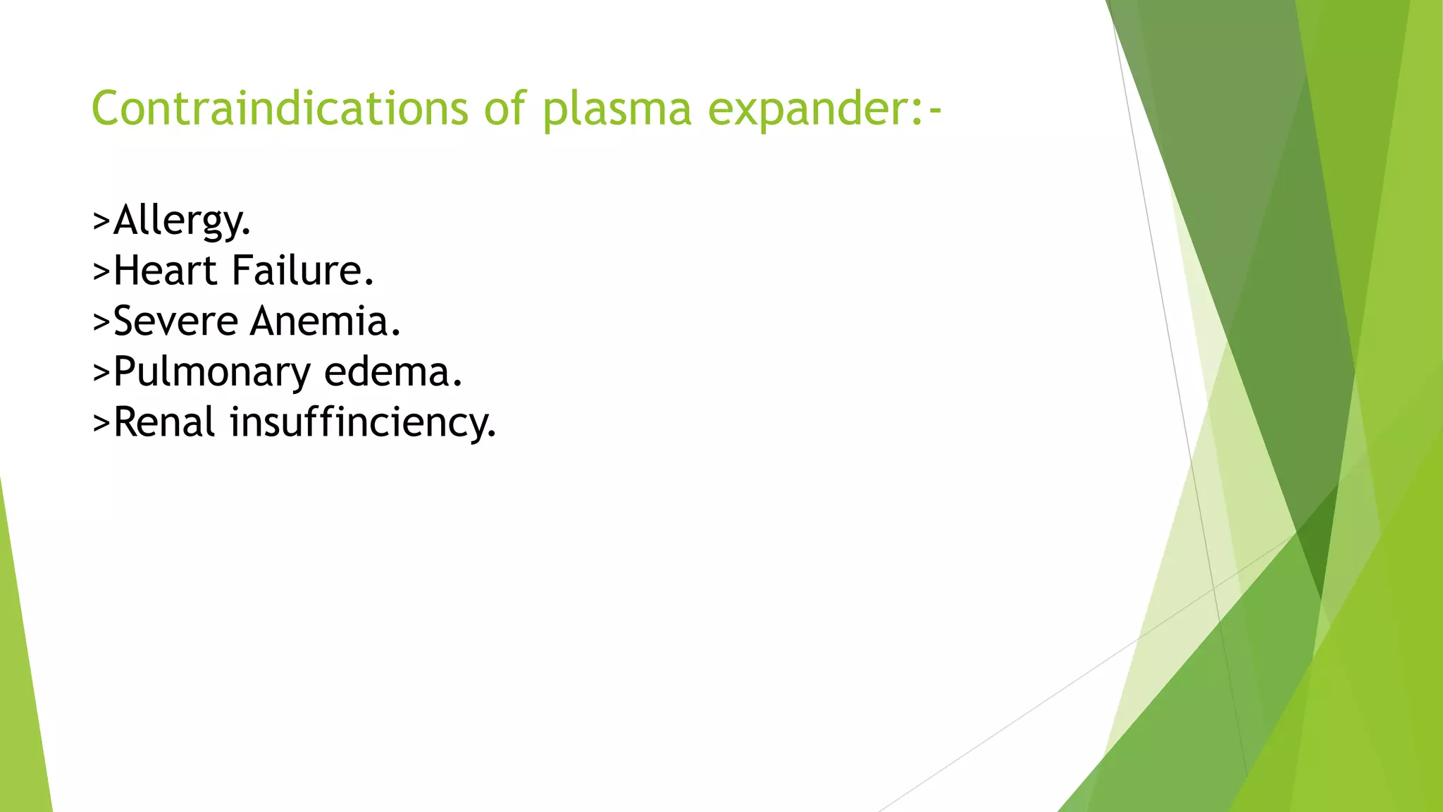 Blood and plasma expander | PPTX