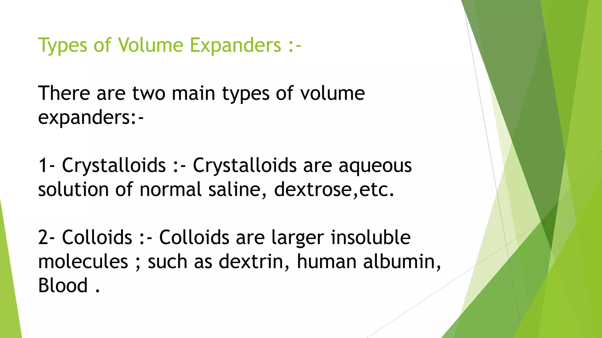 Blood and plasma expander | PPTX