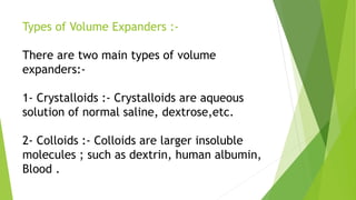 Blood and plasma expander | PPT