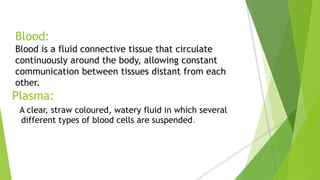 Blood and plasma volume expanders | PPTX