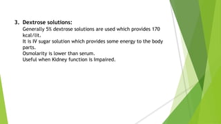 Blood and plasma volume expanders | PPTX