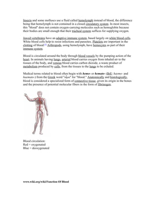 Blood | DOC | Blood Disorders | Diseases and Conditions