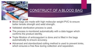 Blood bags and its anticoagulants | PPT | Free Download
