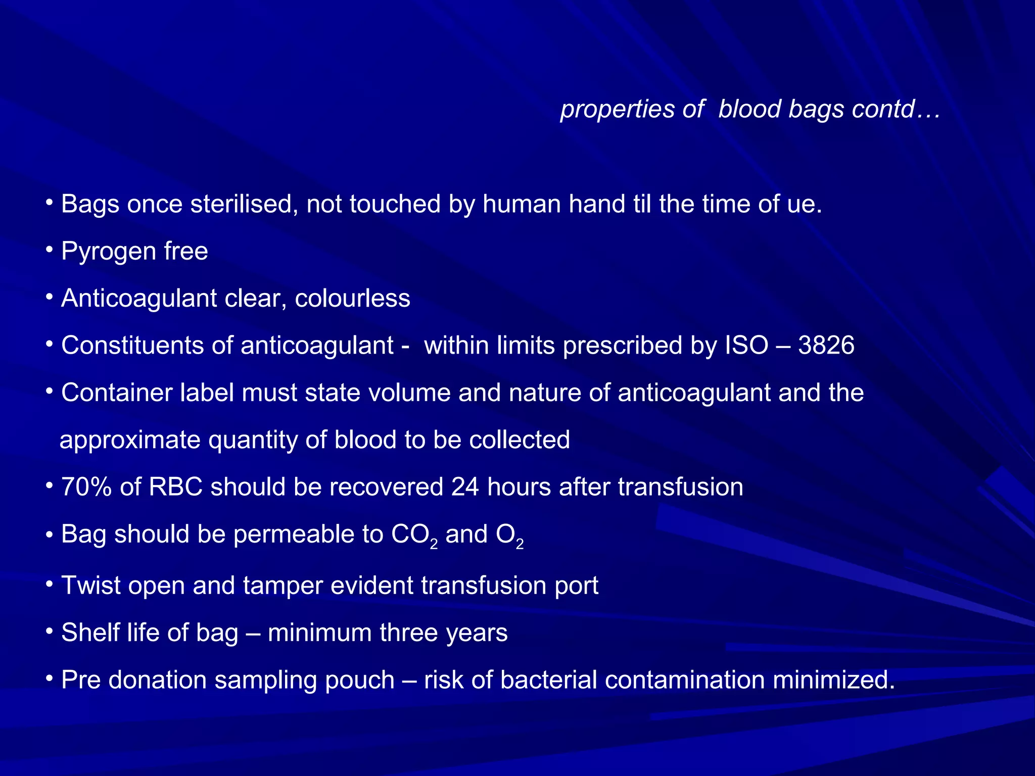 Blood bags final2 | PPT