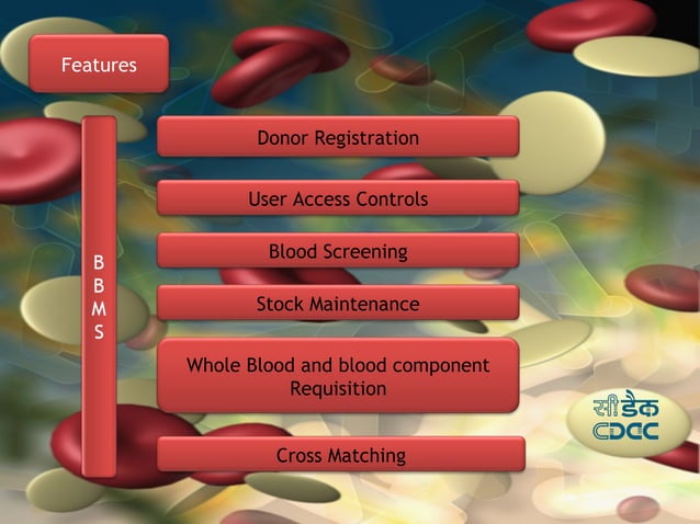 Blood Bank Management System by CDAC | PPT