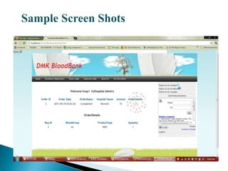 Blood Bank(Web Application) | PPTX