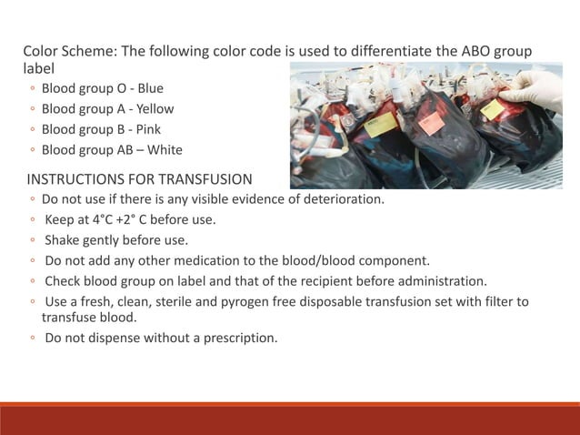 Blood bank | PPTX | Blood Disorders | Diseases and Conditions