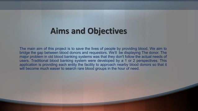 Blood Bank and Donor Management System (PPT).pptx