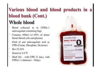 Blood bank and its significance | PPTX