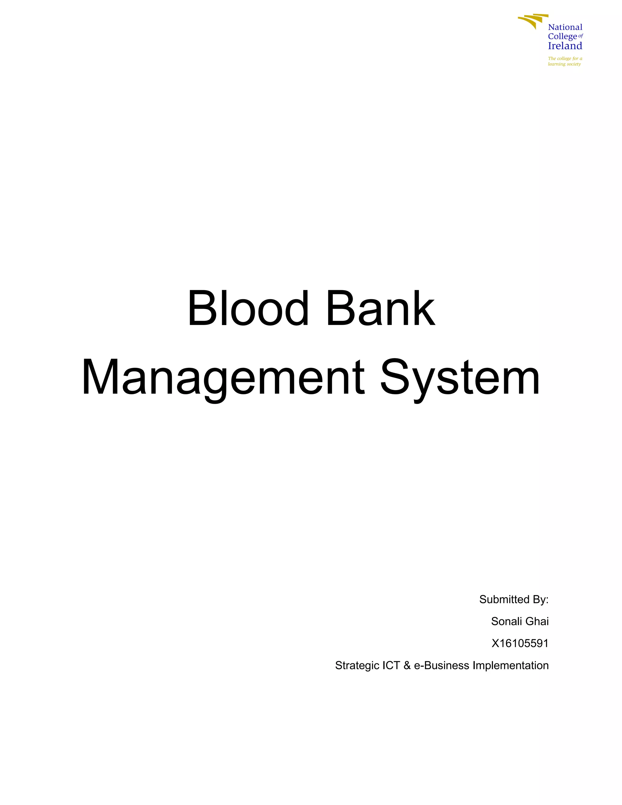 Blood bank Management System Salesforce | PDF