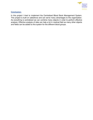 Blood bank Management System Salesforce | PDF