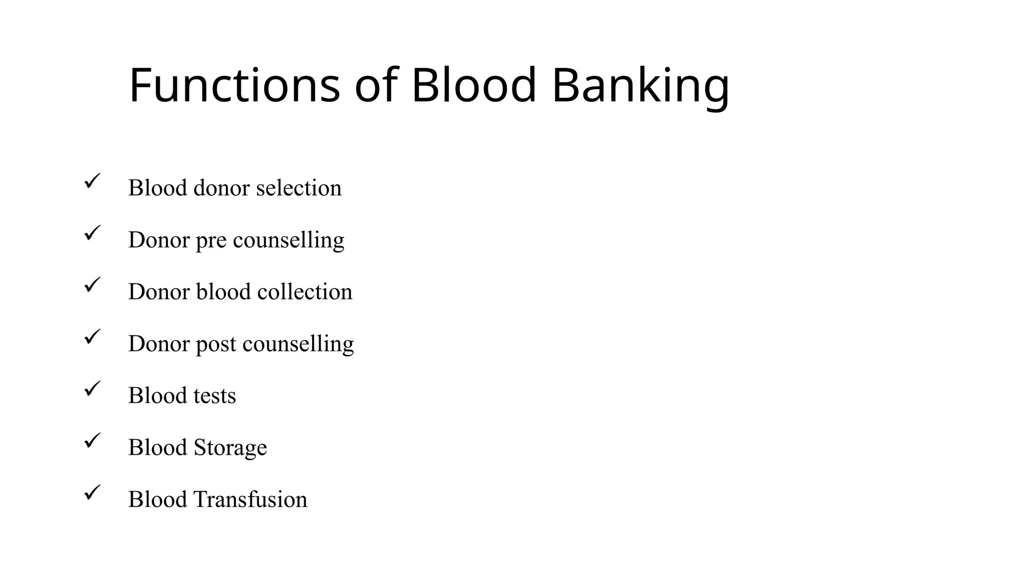 Comprehensive Overview of Blood Bank Operations: Exploring Blood ...