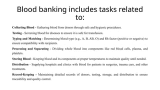 Comprehensive Overview of Blood Bank Operations: Exploring Blood ...