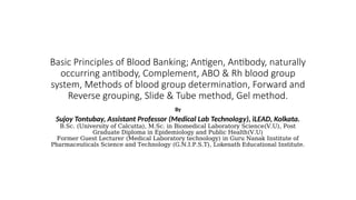 Blood Banking - Module 1.pptx health medical lab | PPTX